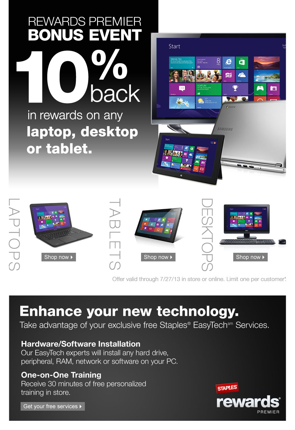 Rewards Premier Bonus Event - 10% back in rewards on any laptop ...