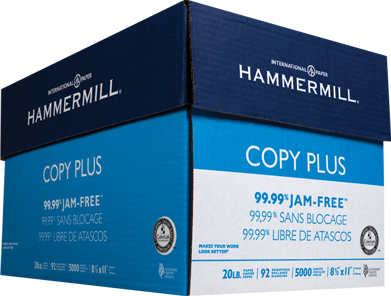 Hammermill® Copy Plus Copy Paper with free shipping.